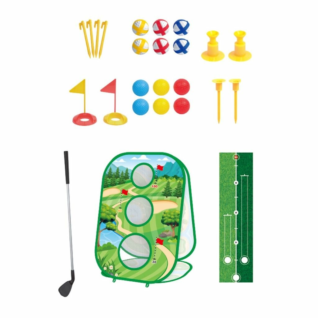 Красочный набор для игры в крокет для развития моторики детей