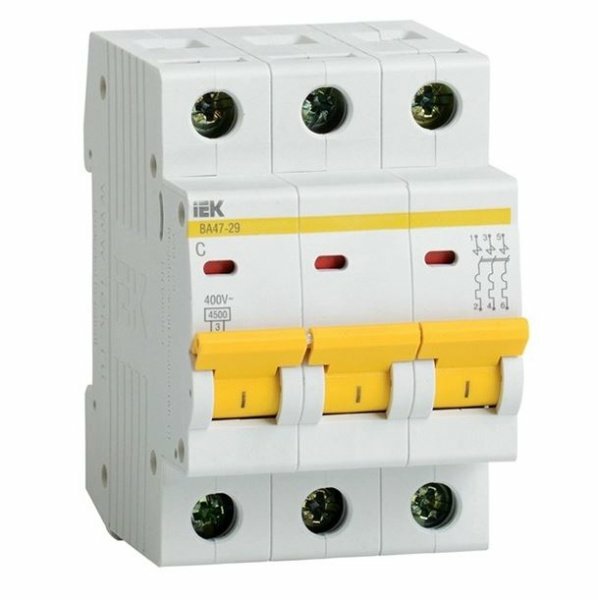 Выключатель автоматический ВА47-29 3Р-25А-С IEK