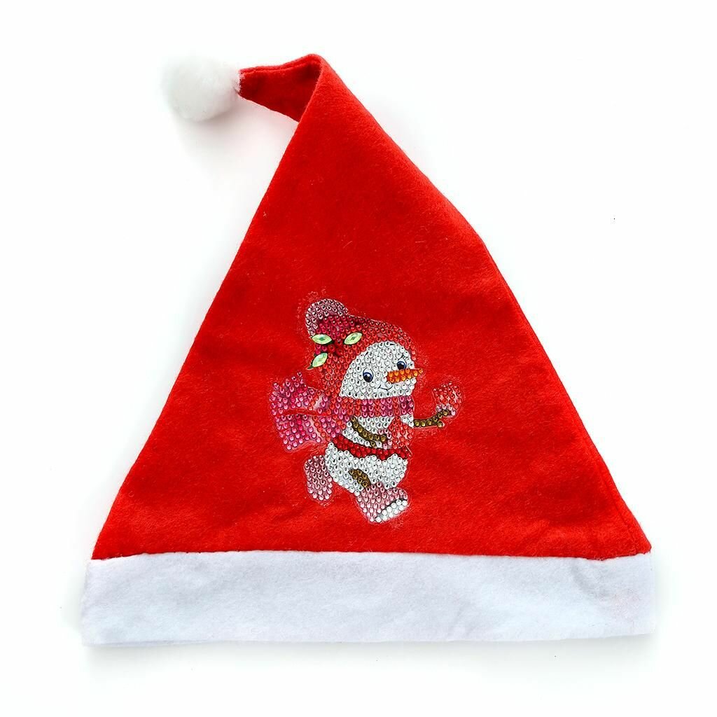 Рождественская шляпа с бриллиантами 5D специальной формы своими руками-AA857