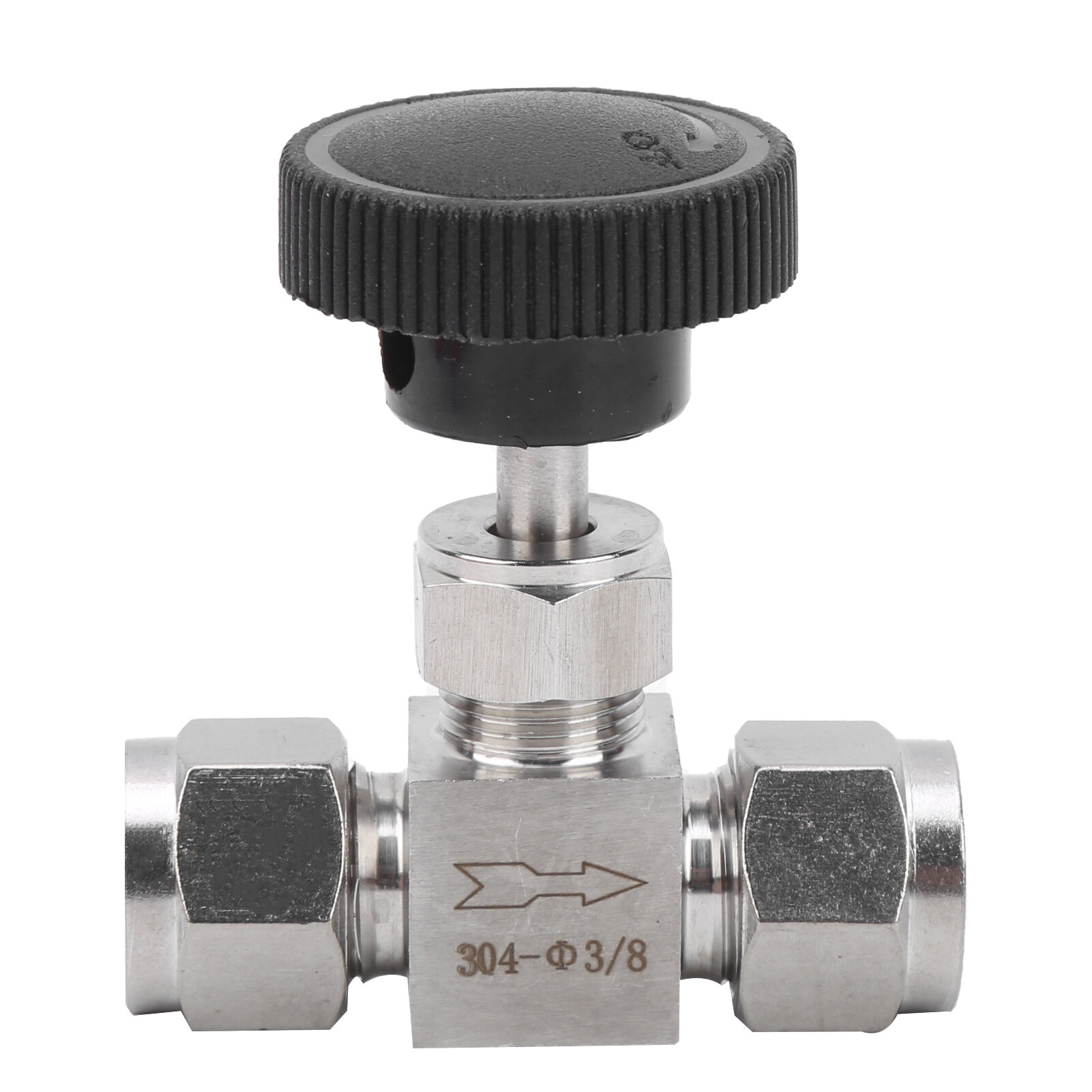 Двухходовой игольчатый клапан высокого давления из нержавеющей стали 304 для регулирования расхода воды, газа, жидкости, ф3/8 дюйма