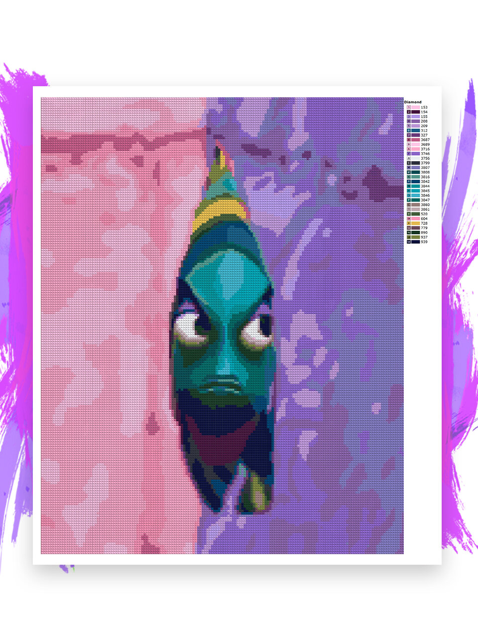 Алмазная мозаика без подрамника - вышивка Алистер 40 х 50 см