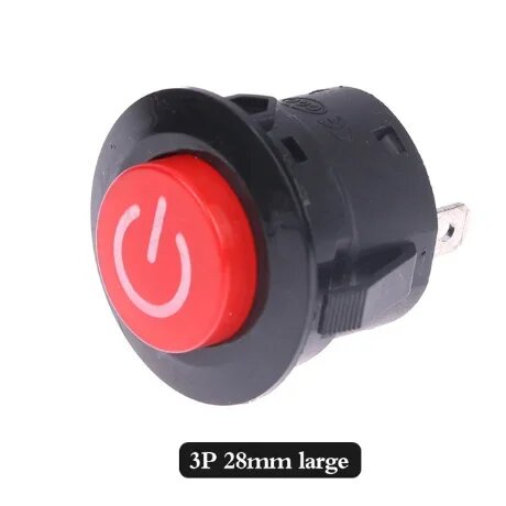 Кнопка включения для детского электромобиля 3P 28mm L Size