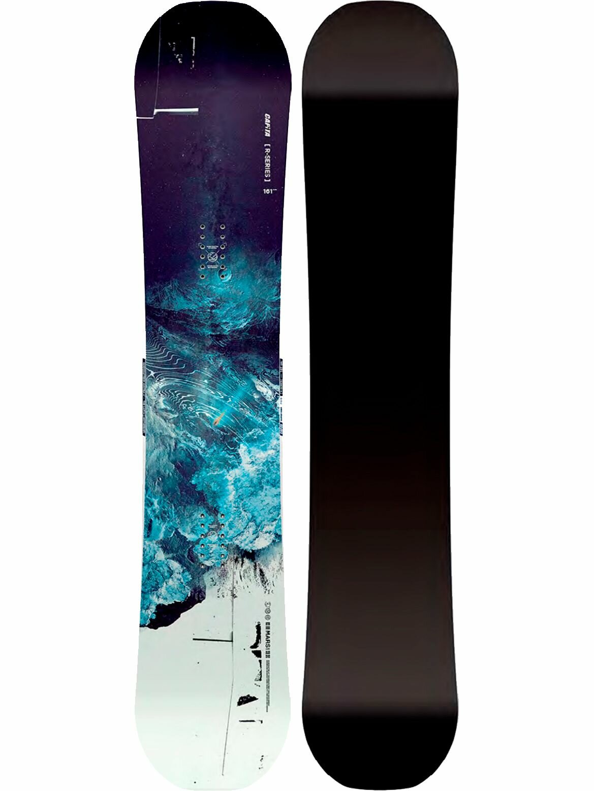 Сноуборд мужской CAPITA THE R-SERIES WIDE белый-синий, 162 см