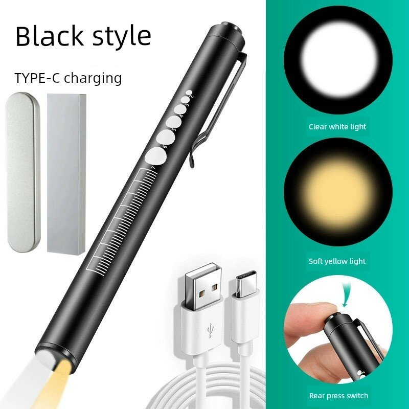 Медицинский фонарь для осмотра глаз, ушей, носа и горла, для врачей и медсестер, детский утренний осмотровый фонарик,