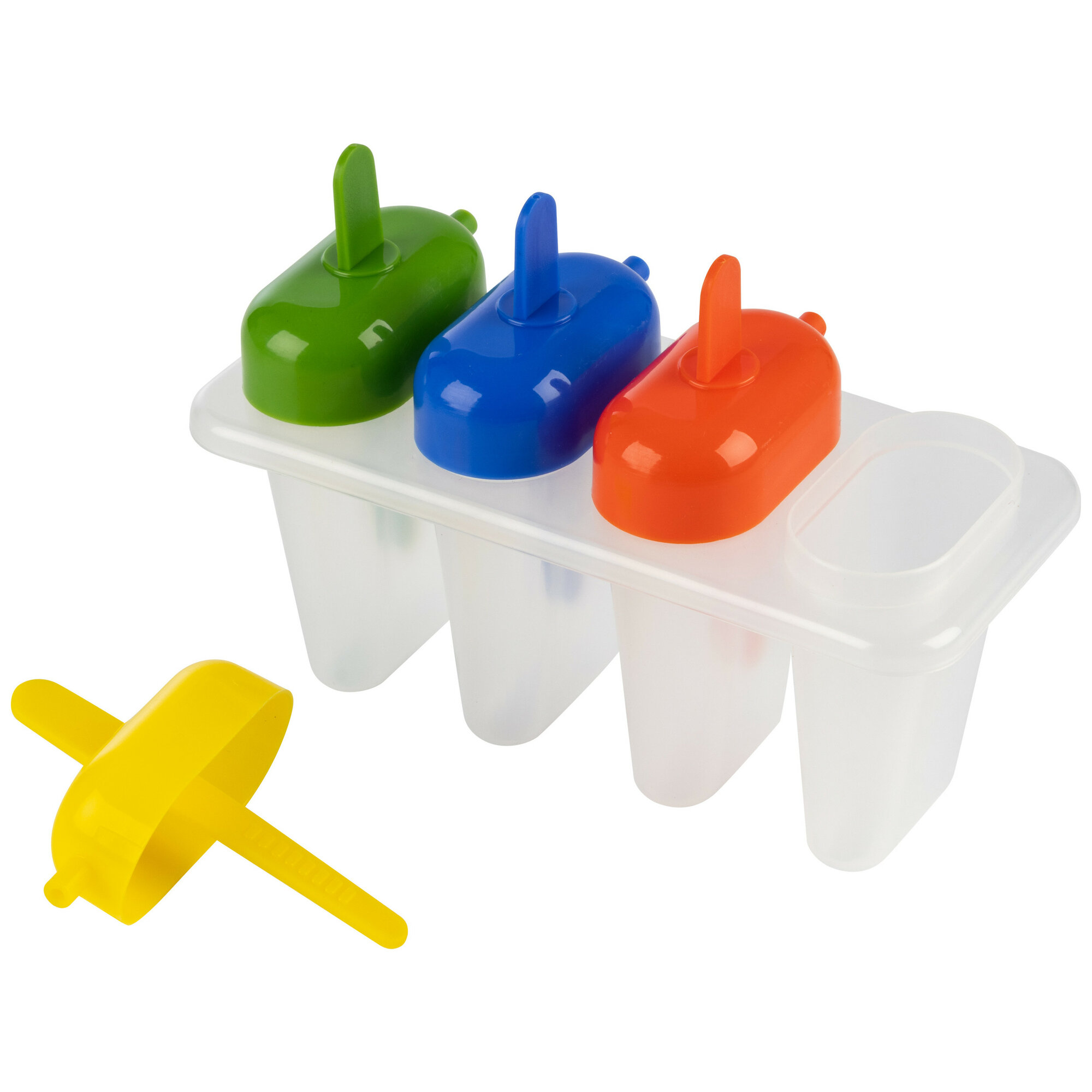 Набор формочек для мороженого MALLONY "Gelato" 4 ячейки, 16x7x11 см, пластик