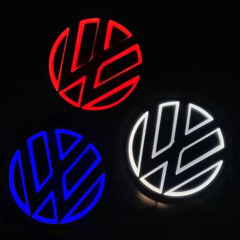 Эмблема со светодиодной подсветкой для VOLKSWAGEN 5D