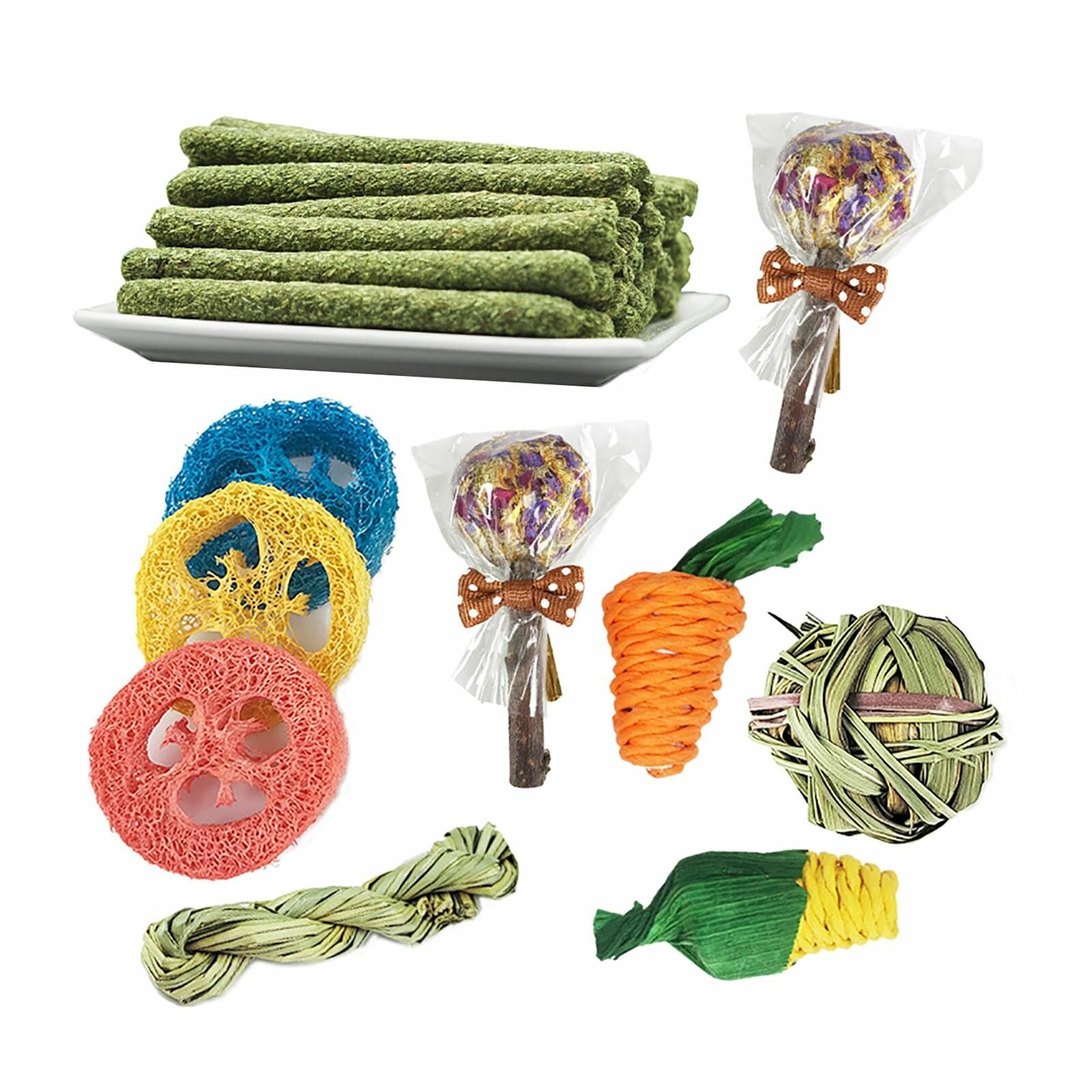 Игрушки для грызунов: натуральные деревянные игрушки для стачивания зубов хомяков, кроликов и крыс, набор для ухода за зубами