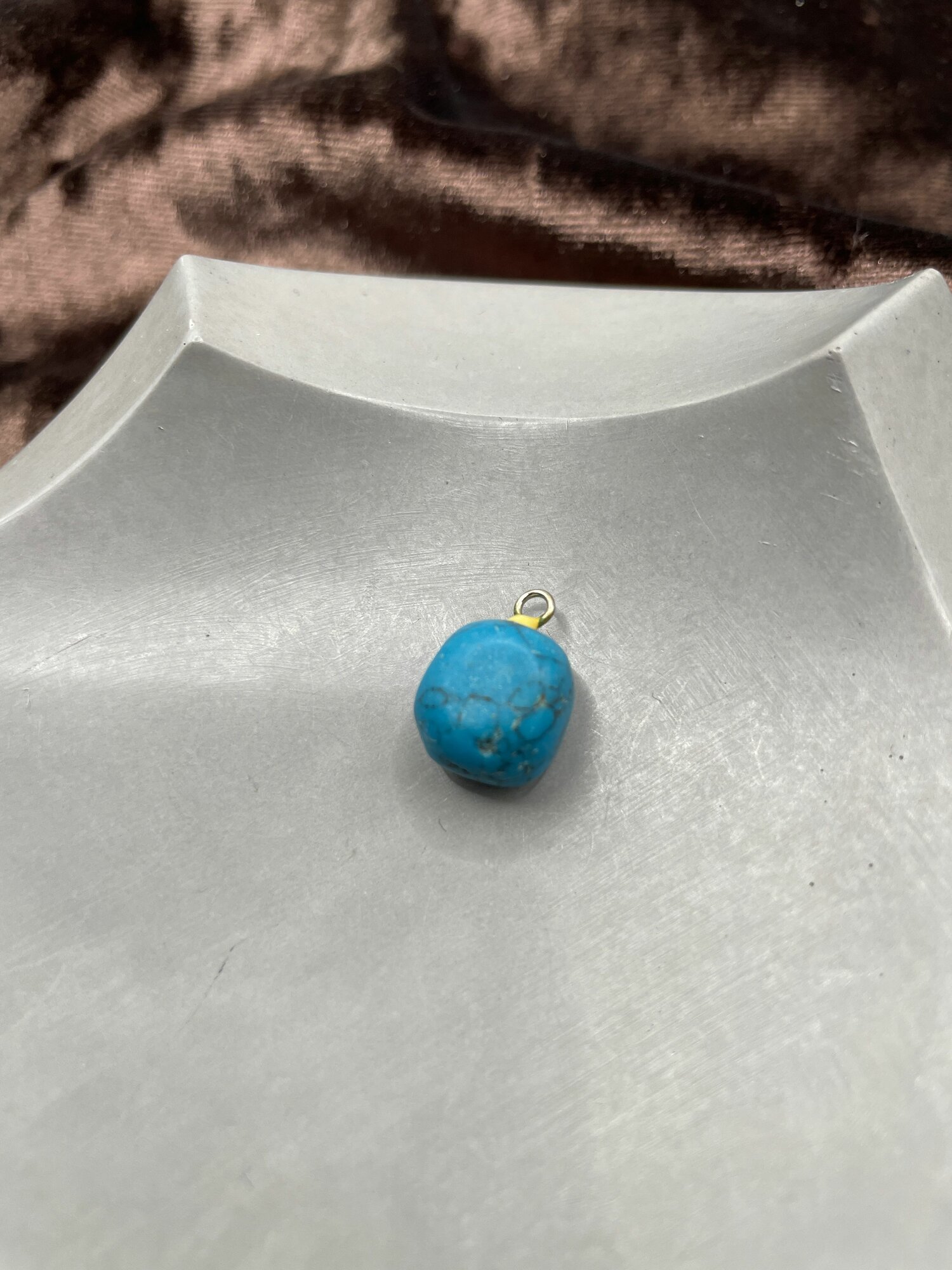 Винтажный кулон подвеска, говлит имитация бирюзы