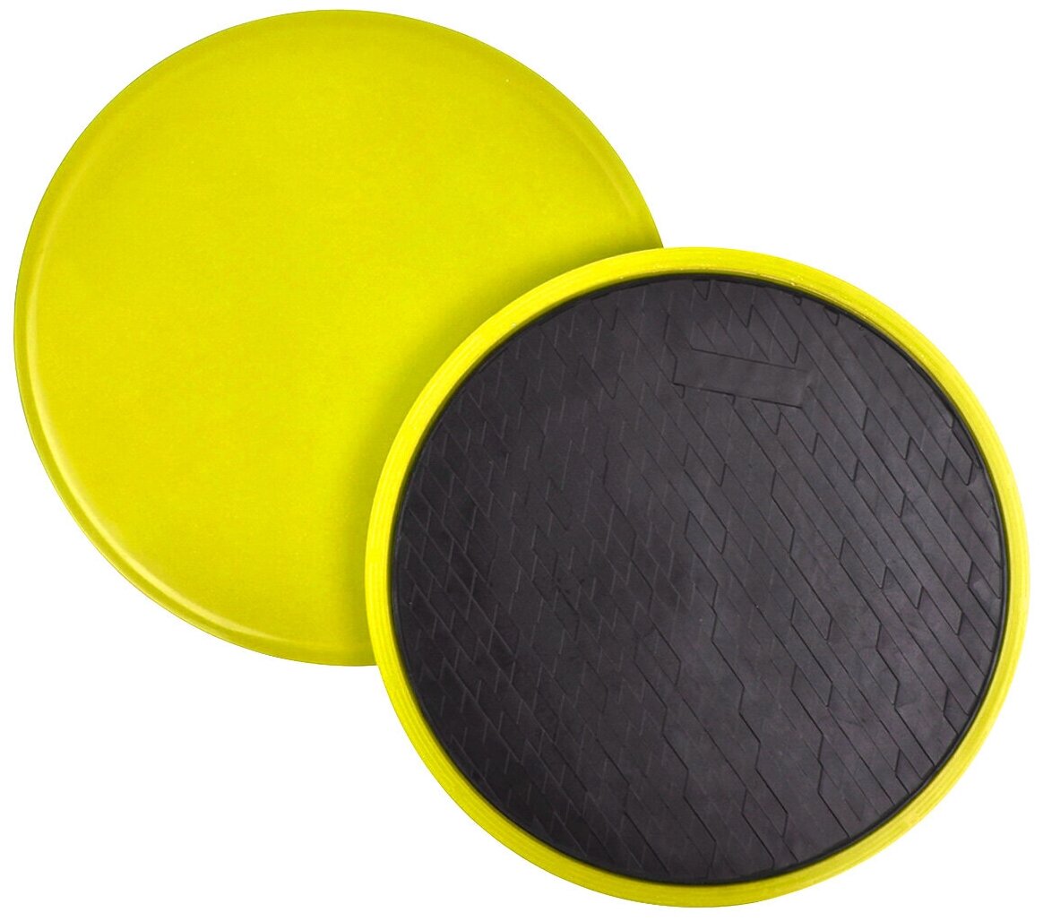 Диски для скольжения, глайдинг диски CLIFF G1, PVC+EVA, желтые