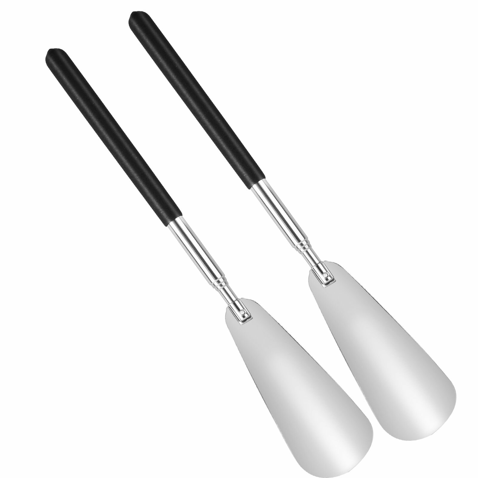 2 шт. рожки для обуви из нержавеющей стали с нескользящим ручкой