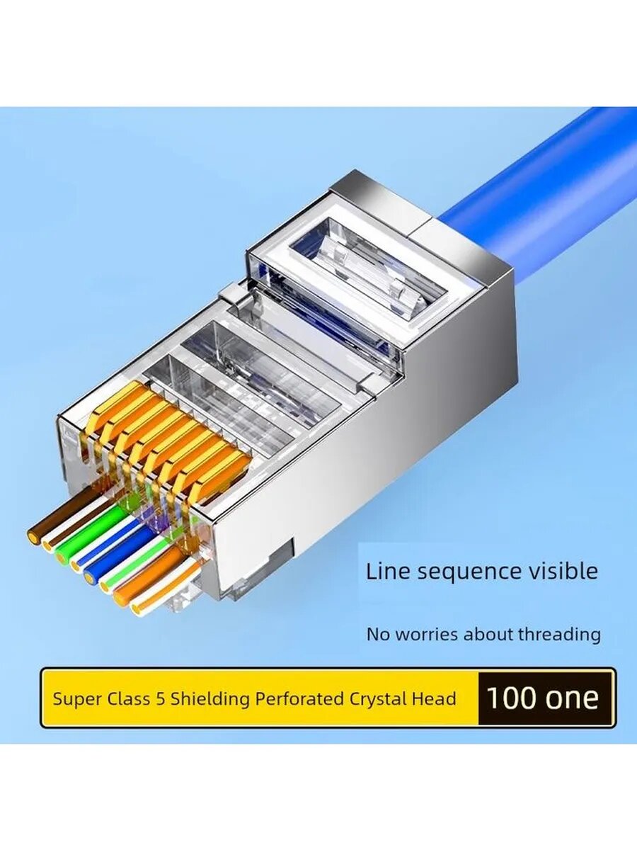 Кабель Samzhe Super Cat5, экранированный, перф,100м