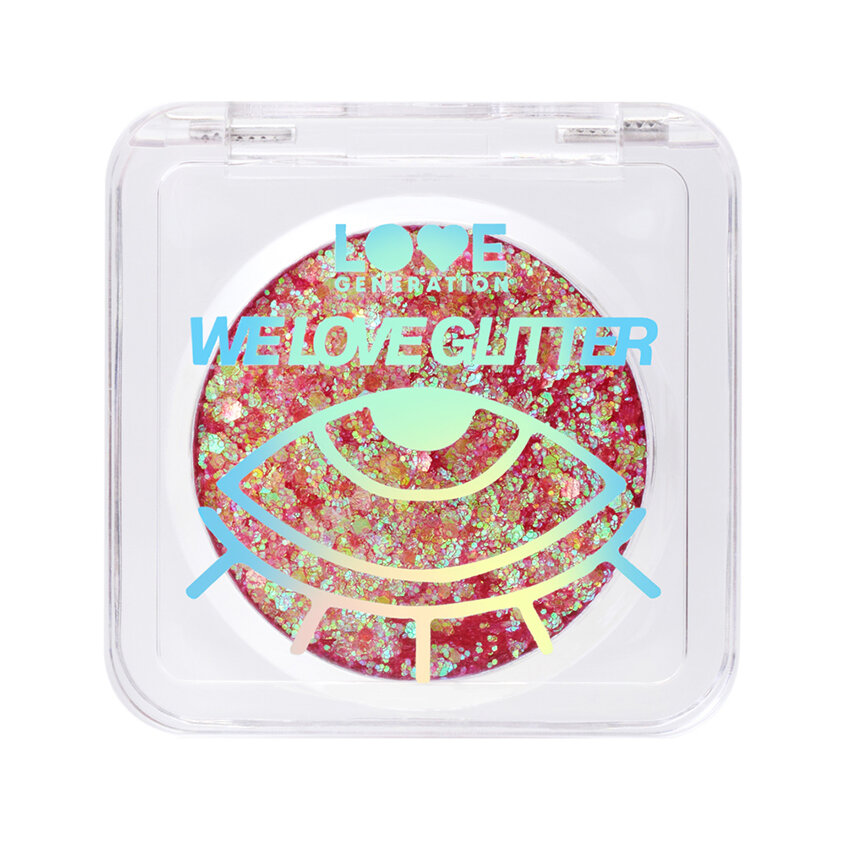 Глиттер для лица LOVE GENERATION WE LOVE GLITTER тон 01 Illuminating indigo