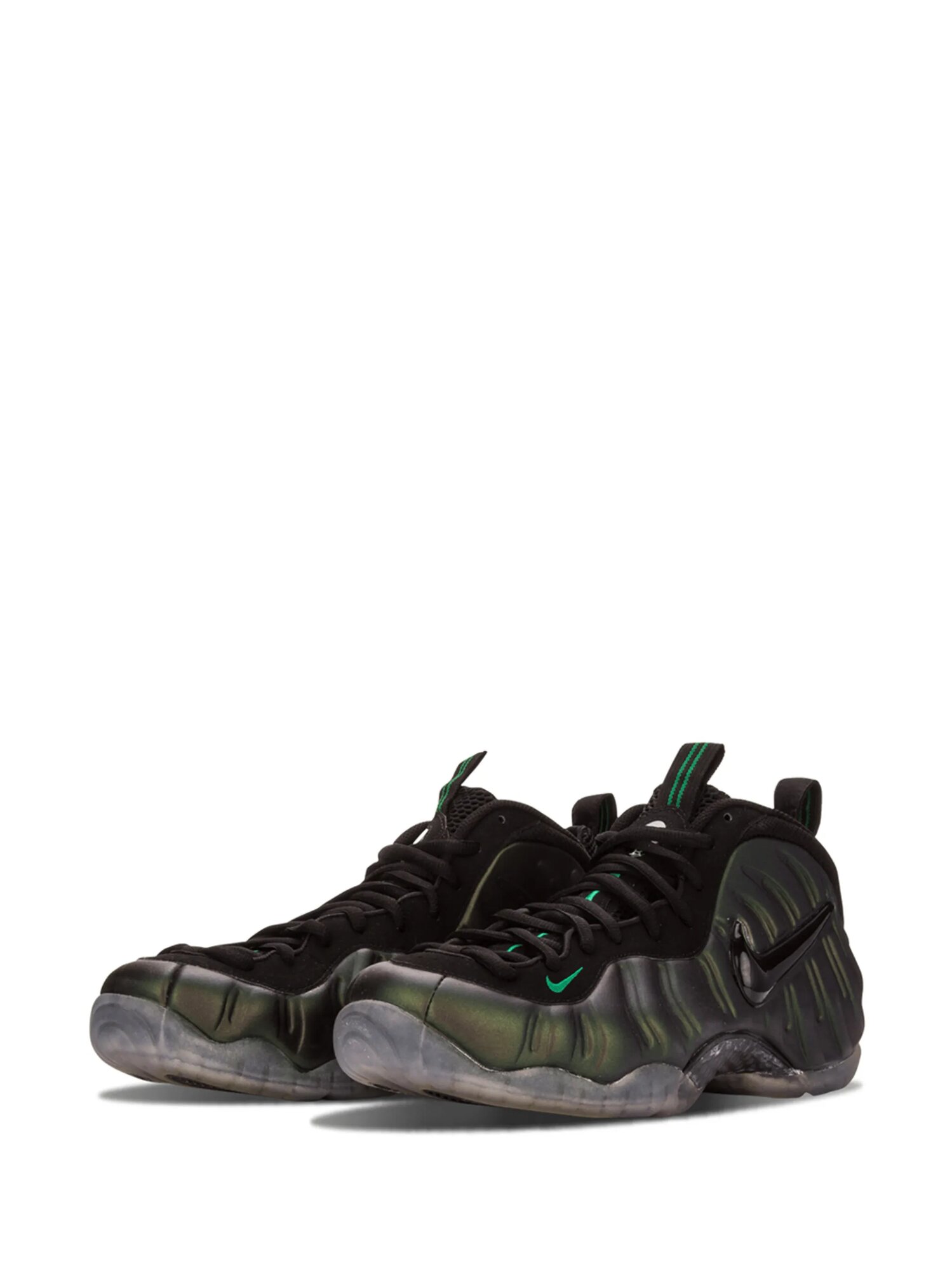 Кроссовки NIKE Air Foamposite Pro, размер 12.5 US, black/black — фото 1
