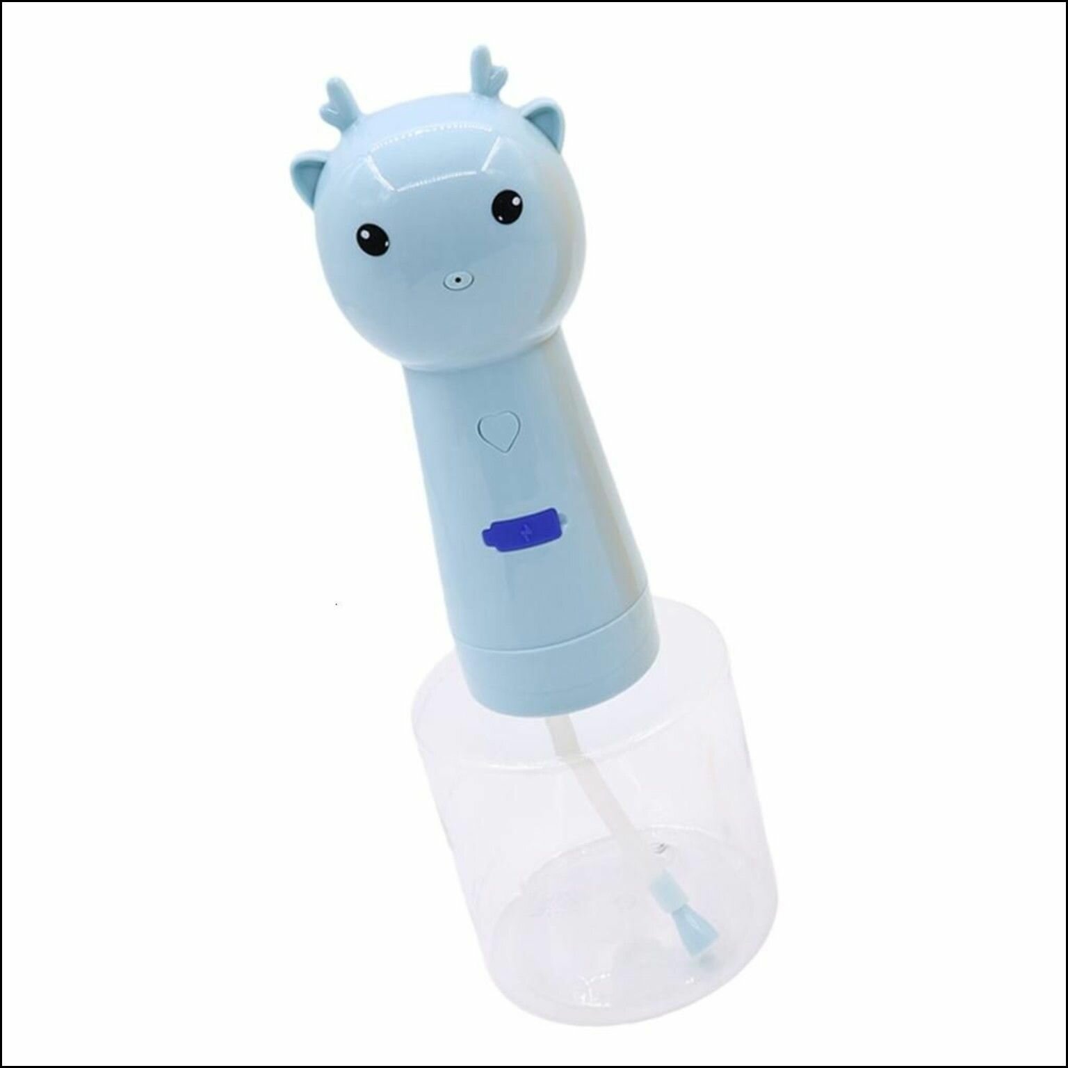 Щетка для купания питомца с насадкой-пузырителем, Синий