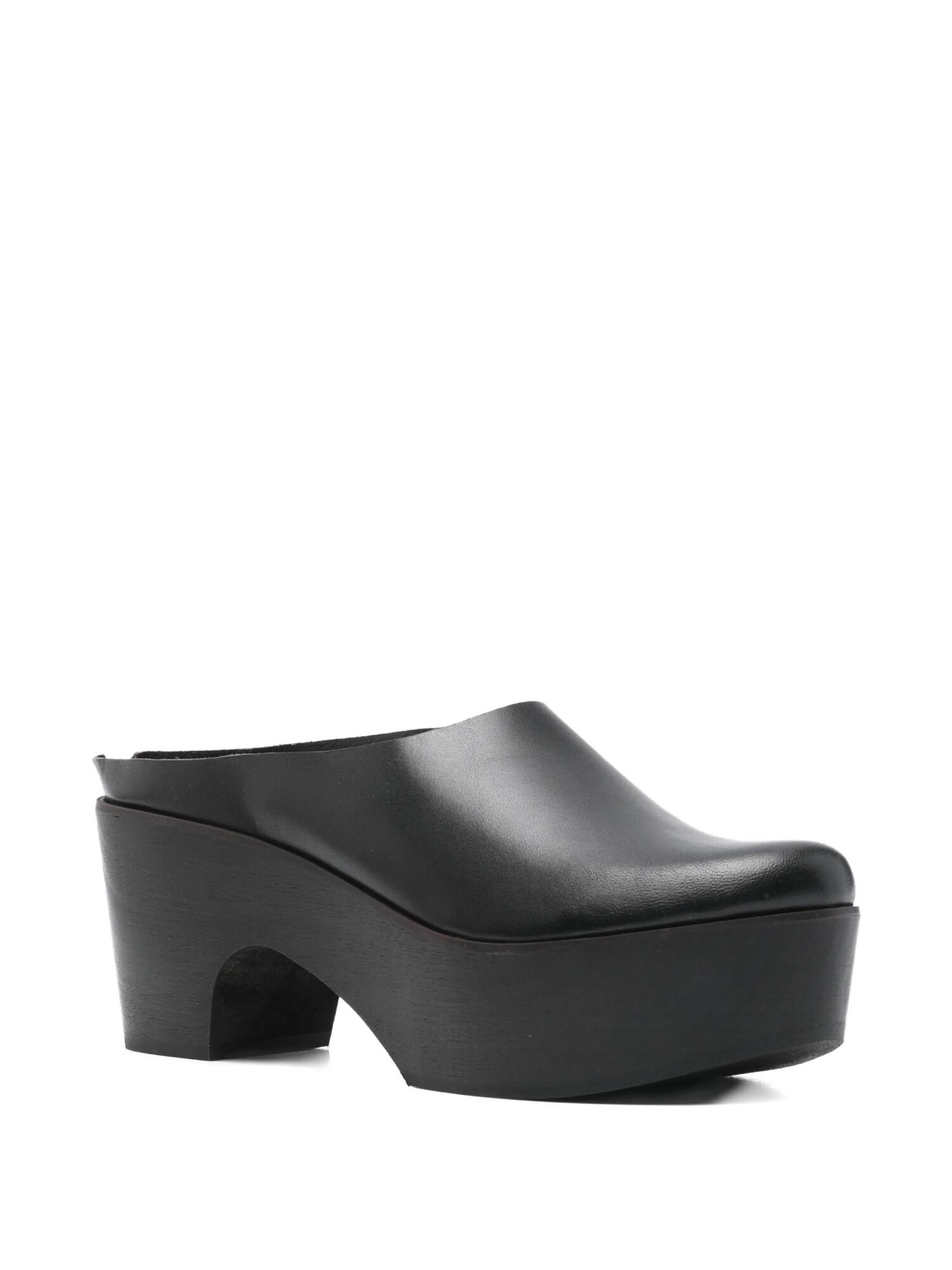 Мюли Daniela Gregis Leather mules, размер 39, black/black — фото 1