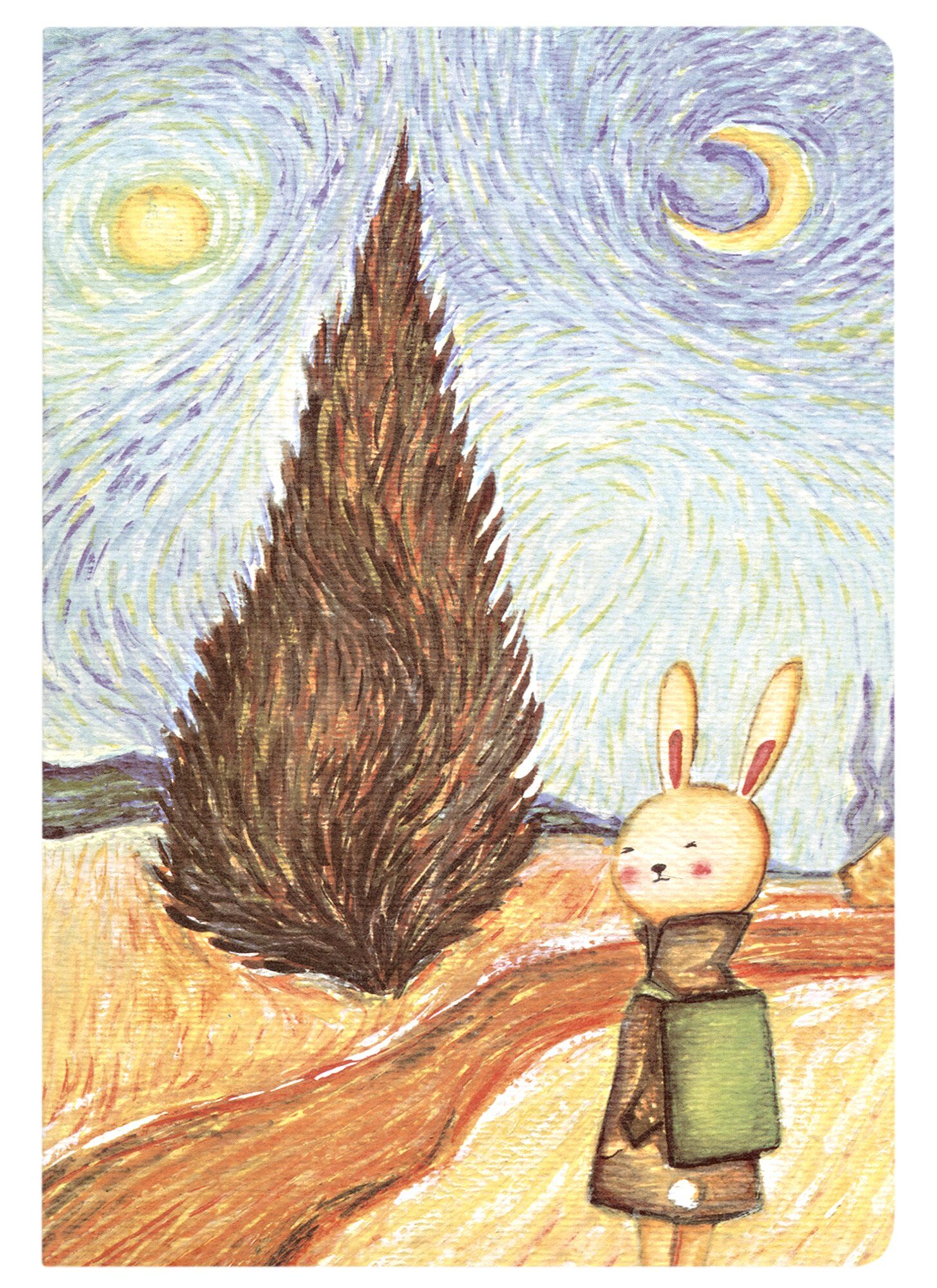 Тетрадь общая «Rabbit in the country» в ассортименте, 36 листов в клетку, А5