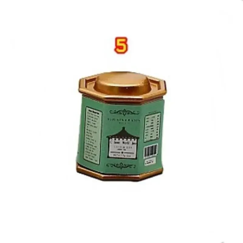 Миниатюрная металлическая банка для кукольного домика, цвет A5