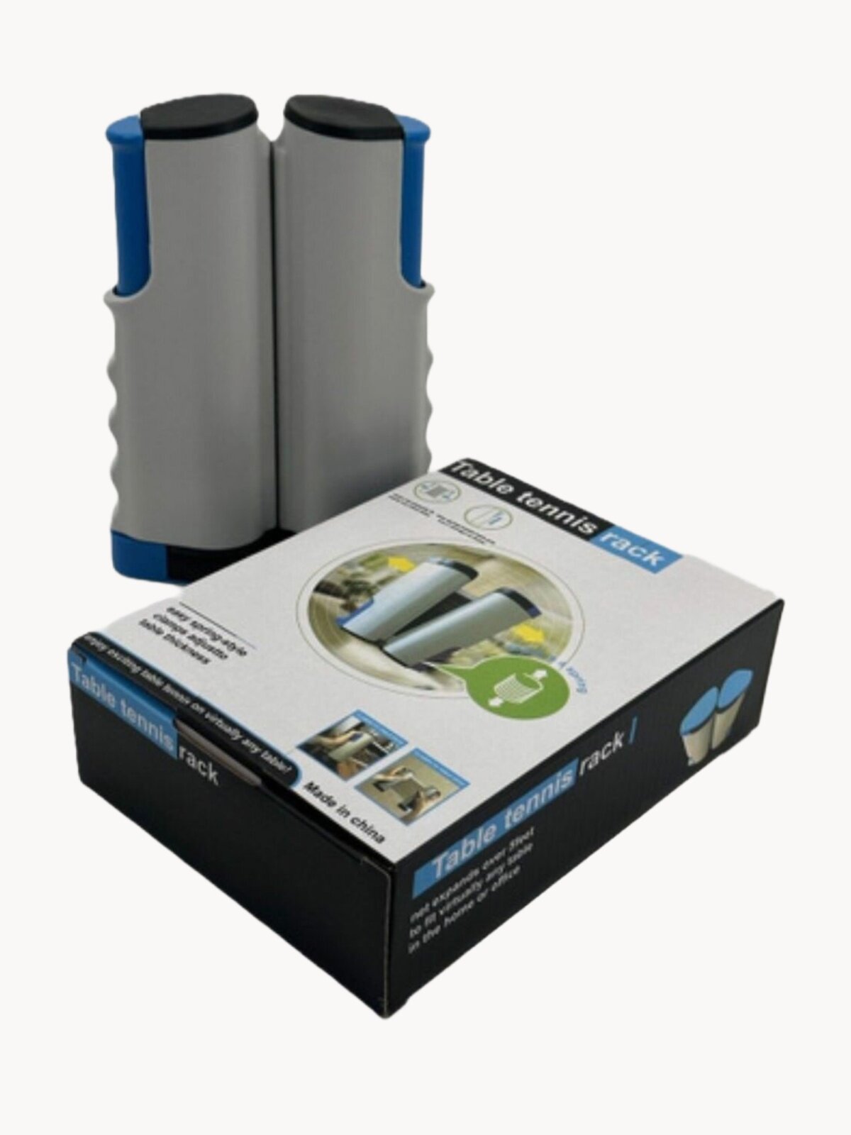 Сетка для настольного тенниса 175см, синтетическая нить, серый/синий