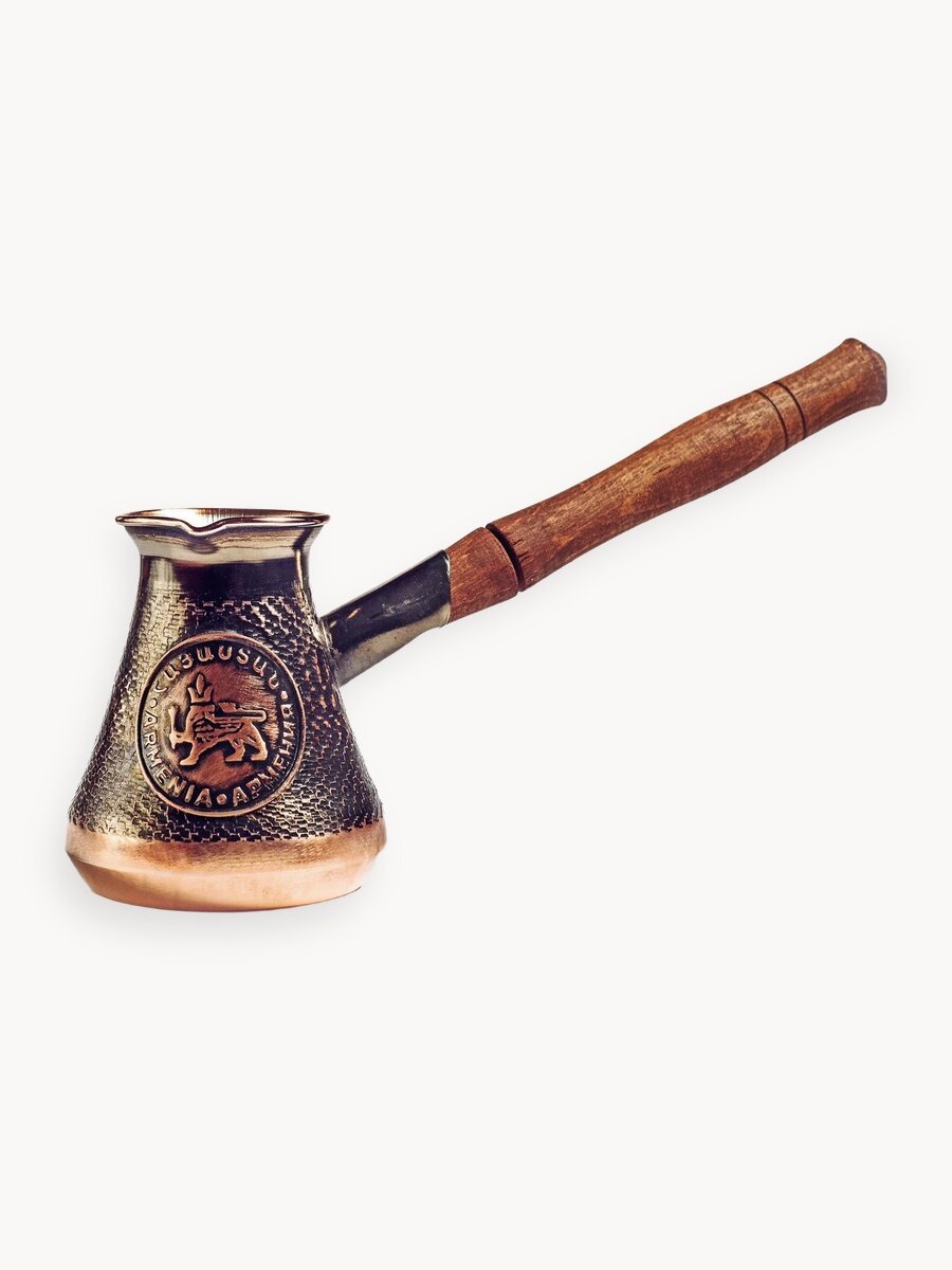 Турка для кофе медная JAZVE ручной работы 220 мл