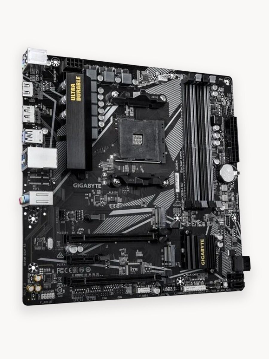 Материнская плата Gigabyte B550M DS3H R2 (AM4, mATX)