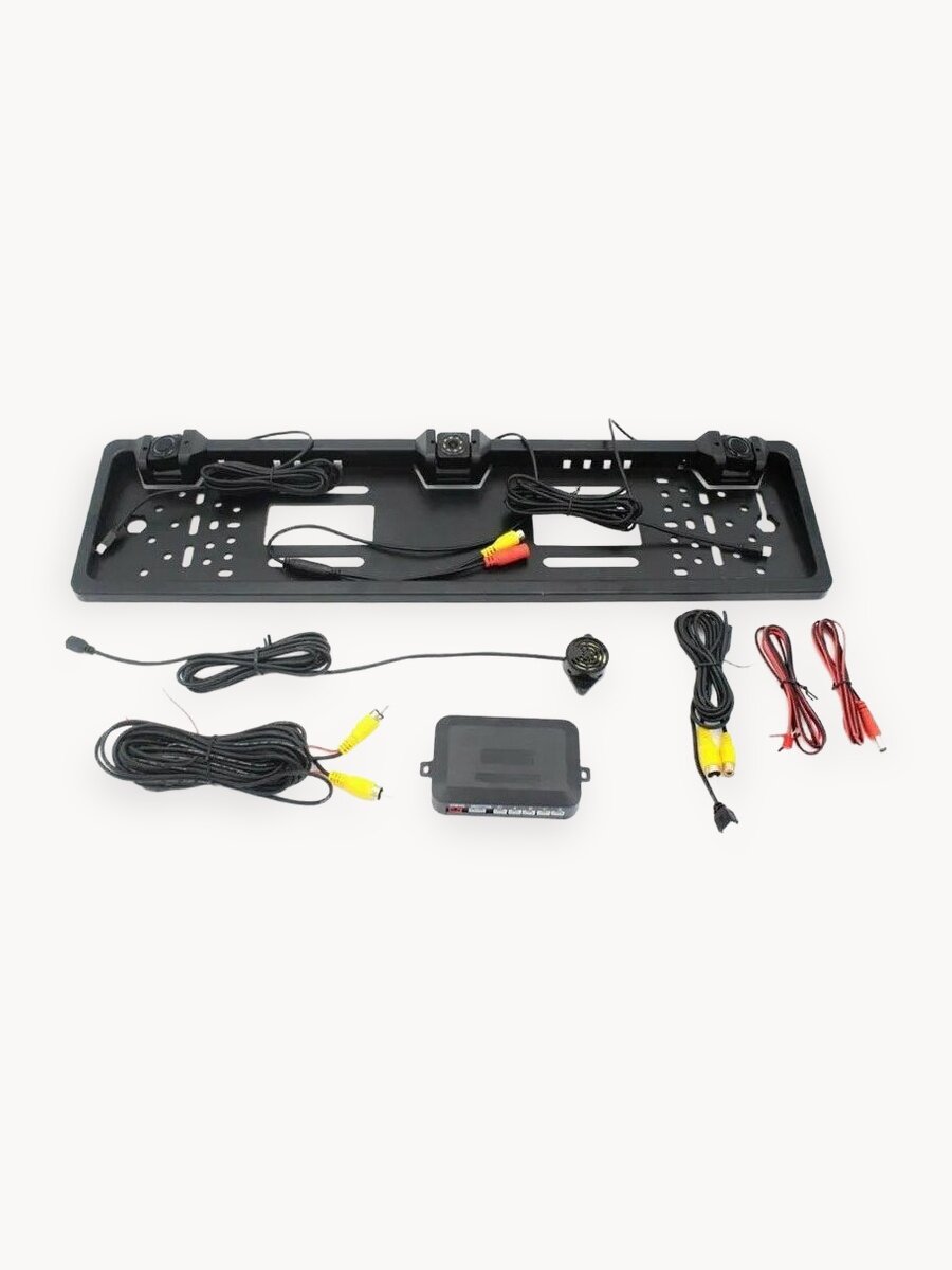 Камера заднего вида для автомобиля, с ИК-подсветкой, , с парктрониками, универсальная установка