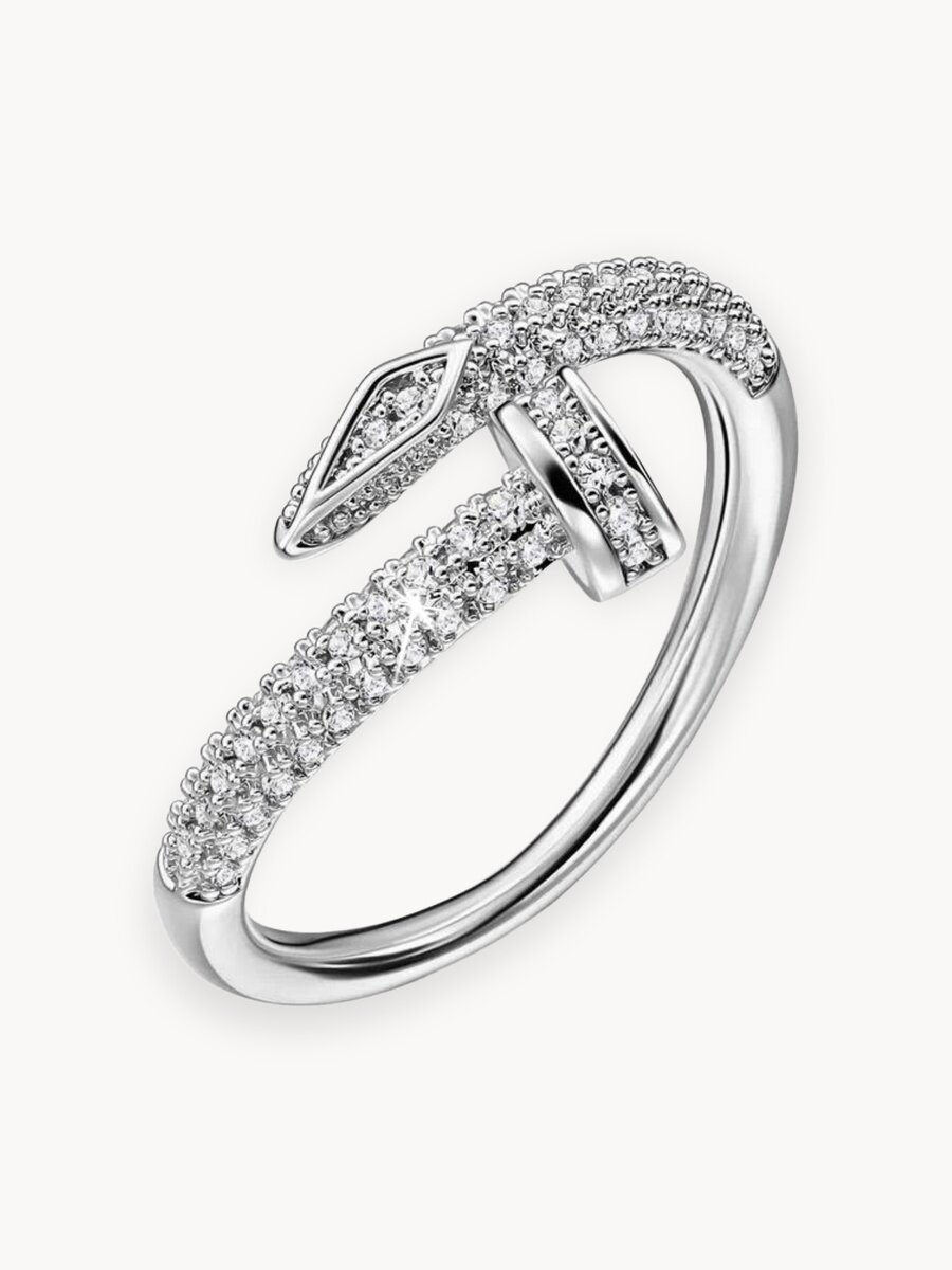 Кольцо, фианит