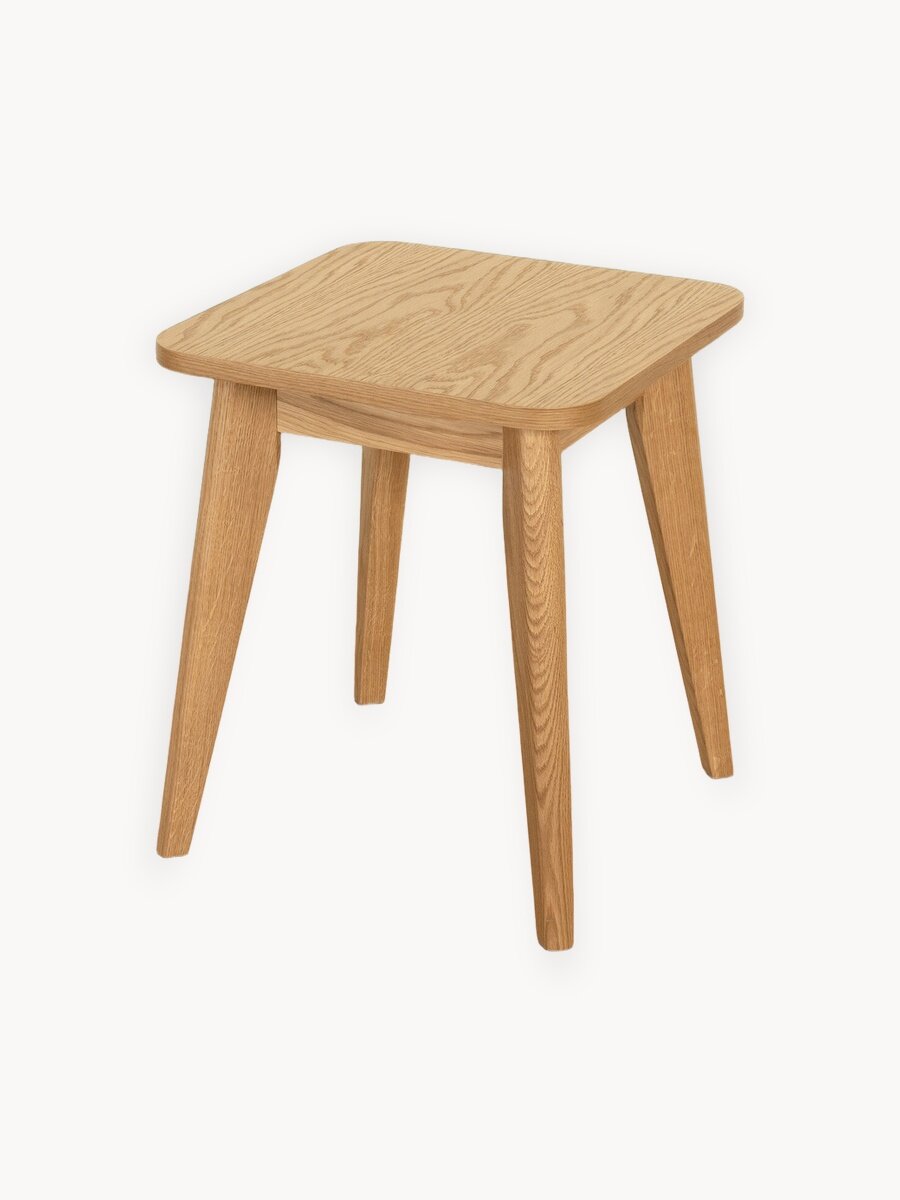 Табурет деревянный кухонный STROGANINI 38×38×44 см из массива дуба, табуретка для кухни