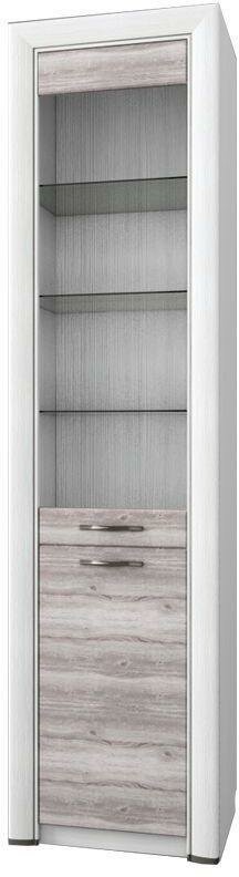 Шкаф-витрина Анрэкс 1V1D OLIVIA дуб анкона Размеры: Высота 2170мм Глубина 360мм Ширина 600мм