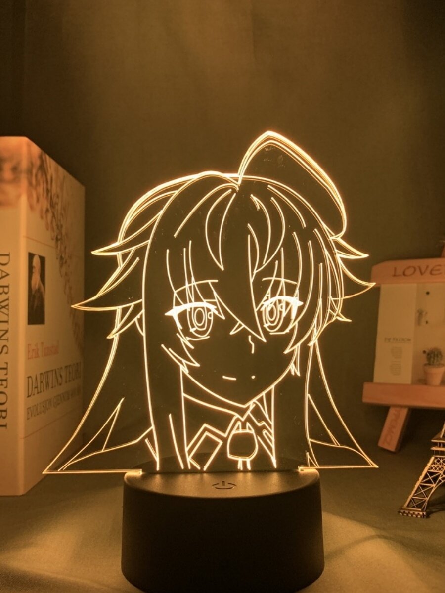 Ночник Аниме Старшая школа - Anime High School DxD. Подарок фанату аниме и манги — декор в комнату с любимыми персонажами, в стиле отаку и японской анимации.