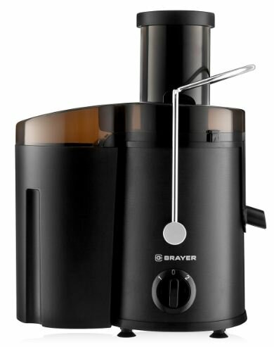 Соковыжималка BRAYER 1702BR центробежная/500 Вт, 2 скор, рез. для сока 0,5л, рез для мякоти 1,6 л