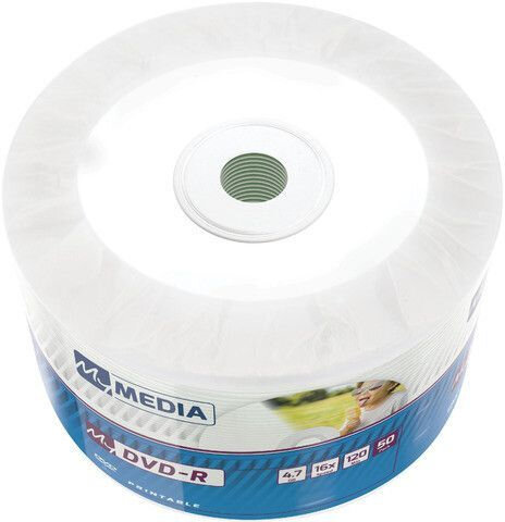 Диск DVD-R MYMEDIA 69202 4.7GB 16x Pack wrap (50шт) Color Printable 1476772