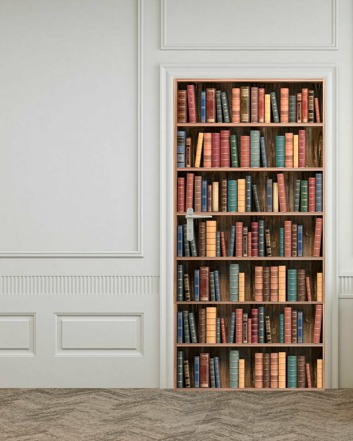 Фотообои на двери самоклеющиеся 3d HARMONY Разноцветные книги 97х202 см HDD-199 фото обои 3д