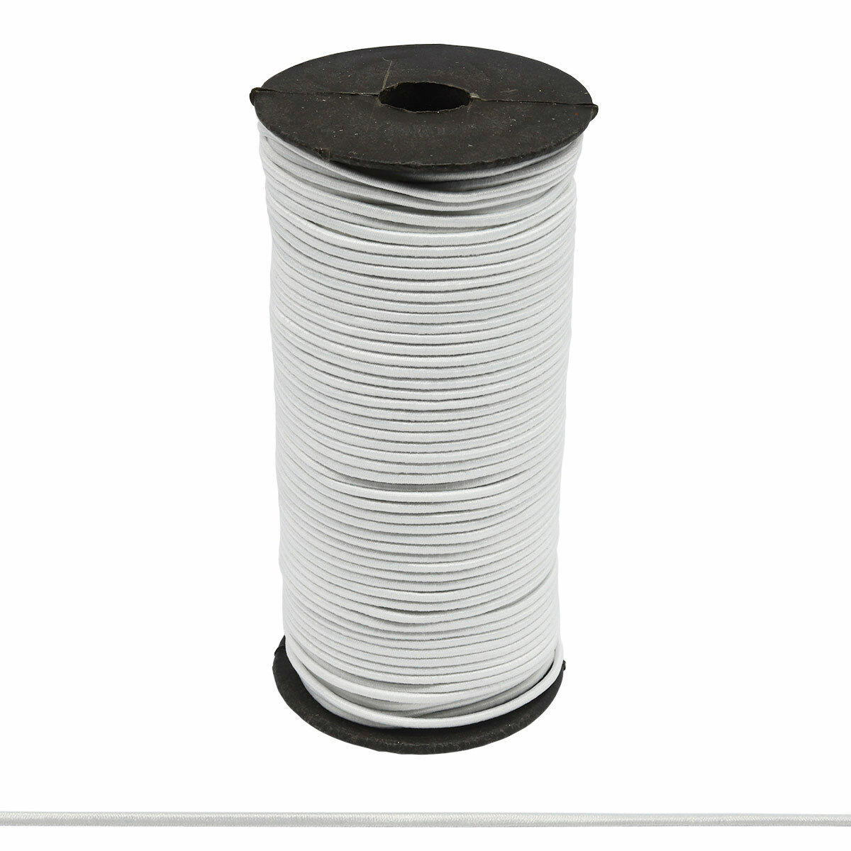 Резинка шляпная, шнур эластичный 2,5 мм*100 м, полиэстер/эластан, Айрис