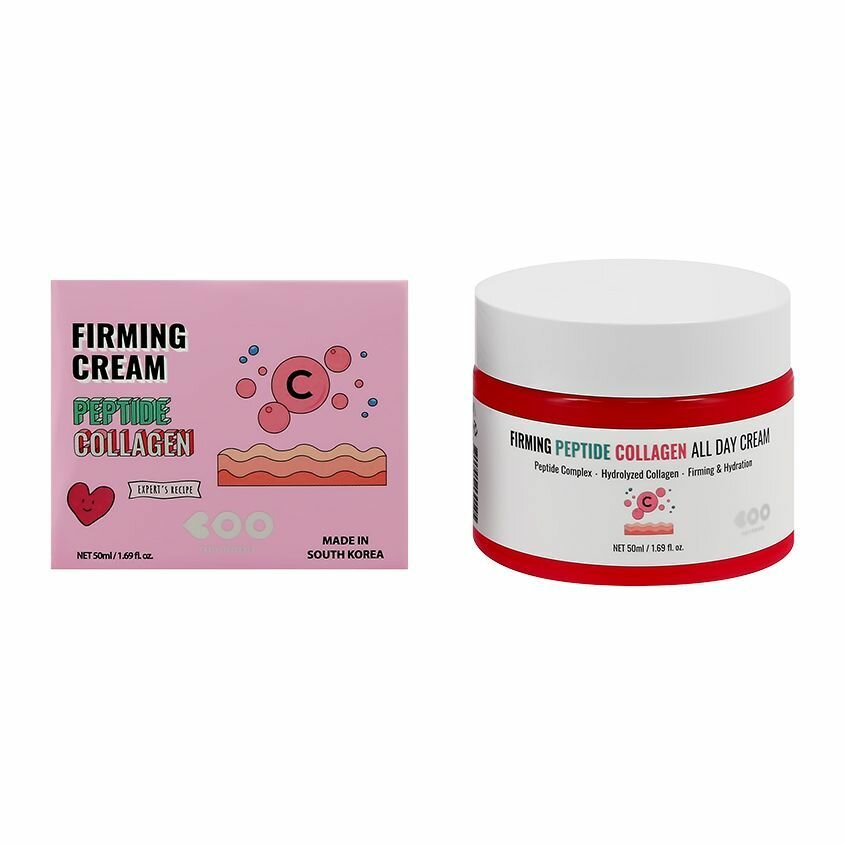 Крем для лица DEARBOO с пептидами и коллагеном (укрепляющий) 50 г