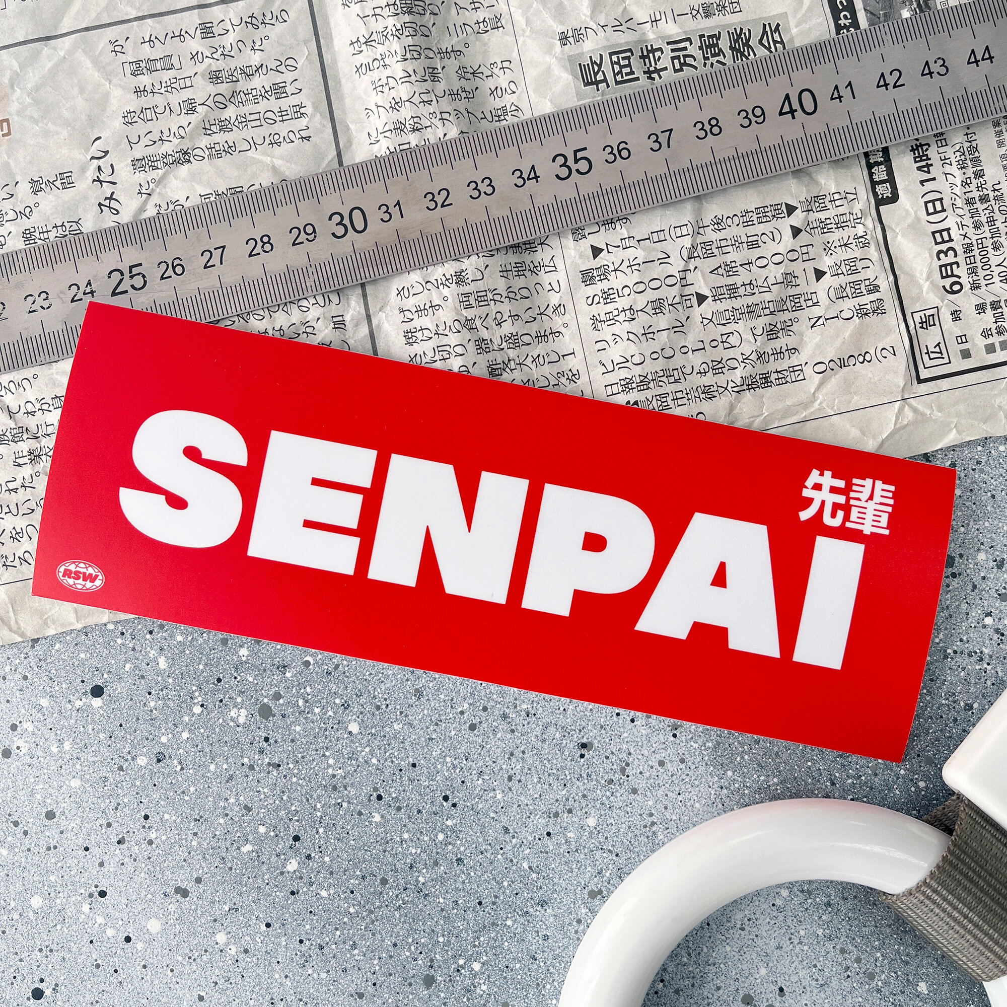Наклейка на авто, JDM slap sticker Senpai / Resource Stickers