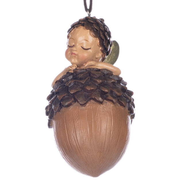 Елочная игрушка Феечка Андриенна - Foresta di Noci 10 см, подвеска, Goodwill (Гудвилл), D44010-1