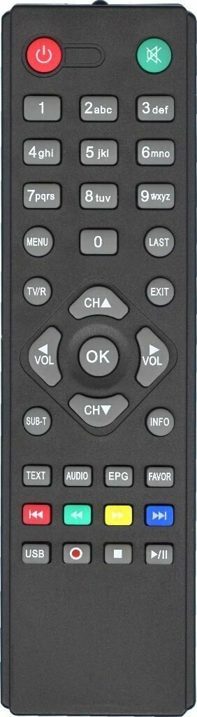 Пульт для Digiline / Eplutus GHB-898 / DVB-126T для DVB-T2 ресивера