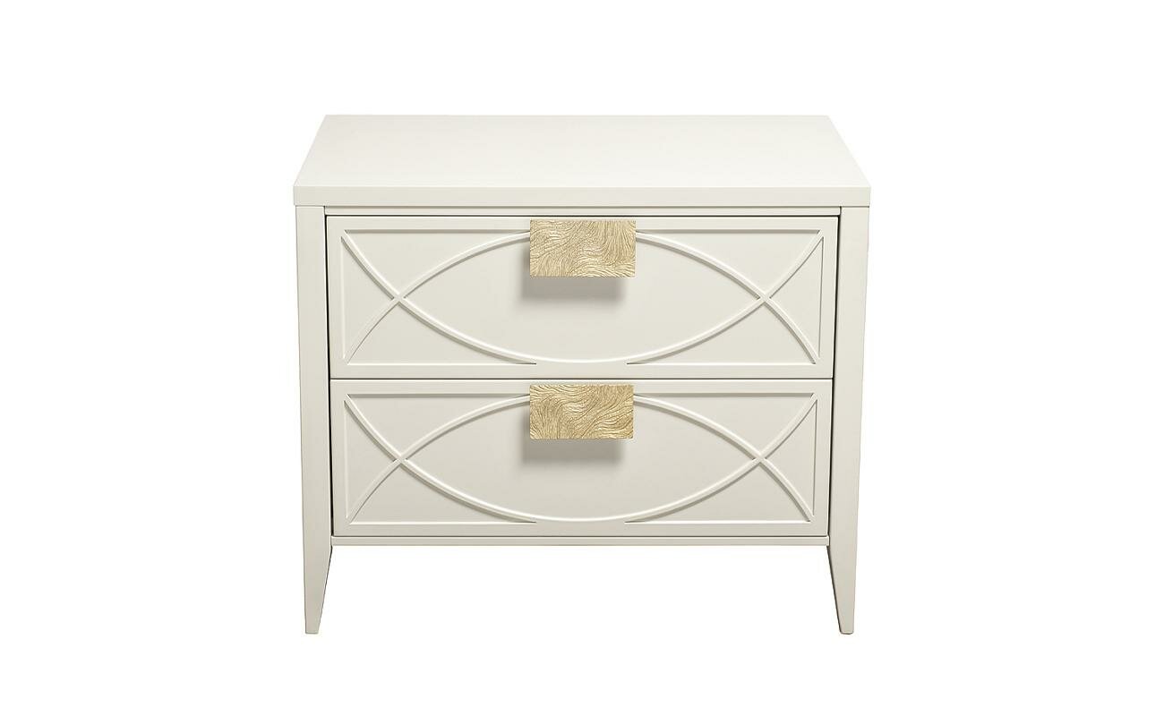 Тумбочка Garda Decor 151SV-00007 Тумба прикроватная бежевая 60*50*40см арт. 151SV-00007