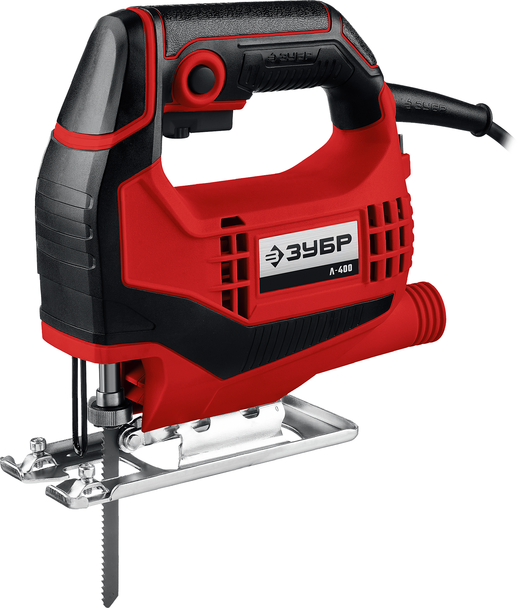 Лобзик сетевой Зубр Л-400, серый/черный, мощность 400 Вт, 3000 ход/мин