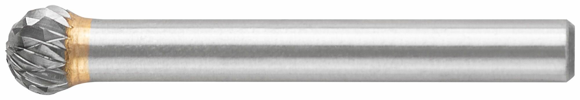 Борфреза по металлу твёрдосплавная Шарошка карбидная, штифт 6 мм, тип "D", сферическая 8х7х52 мм