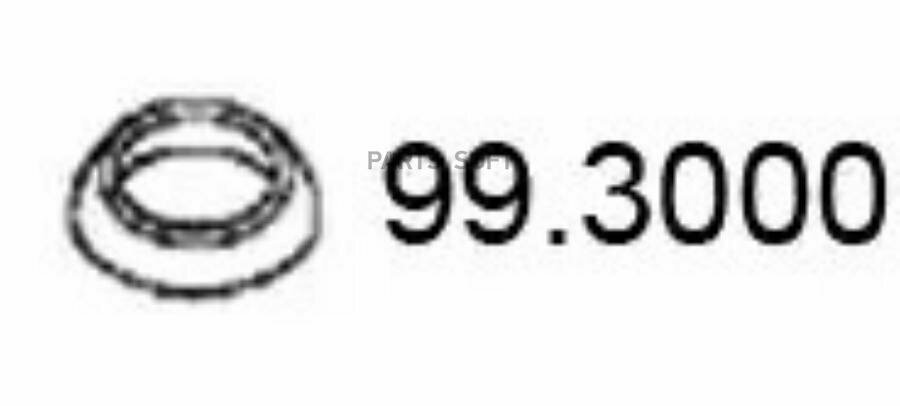 Уплотнительное кольцо, труба выхлопного газа ASSO арт. 99.3000