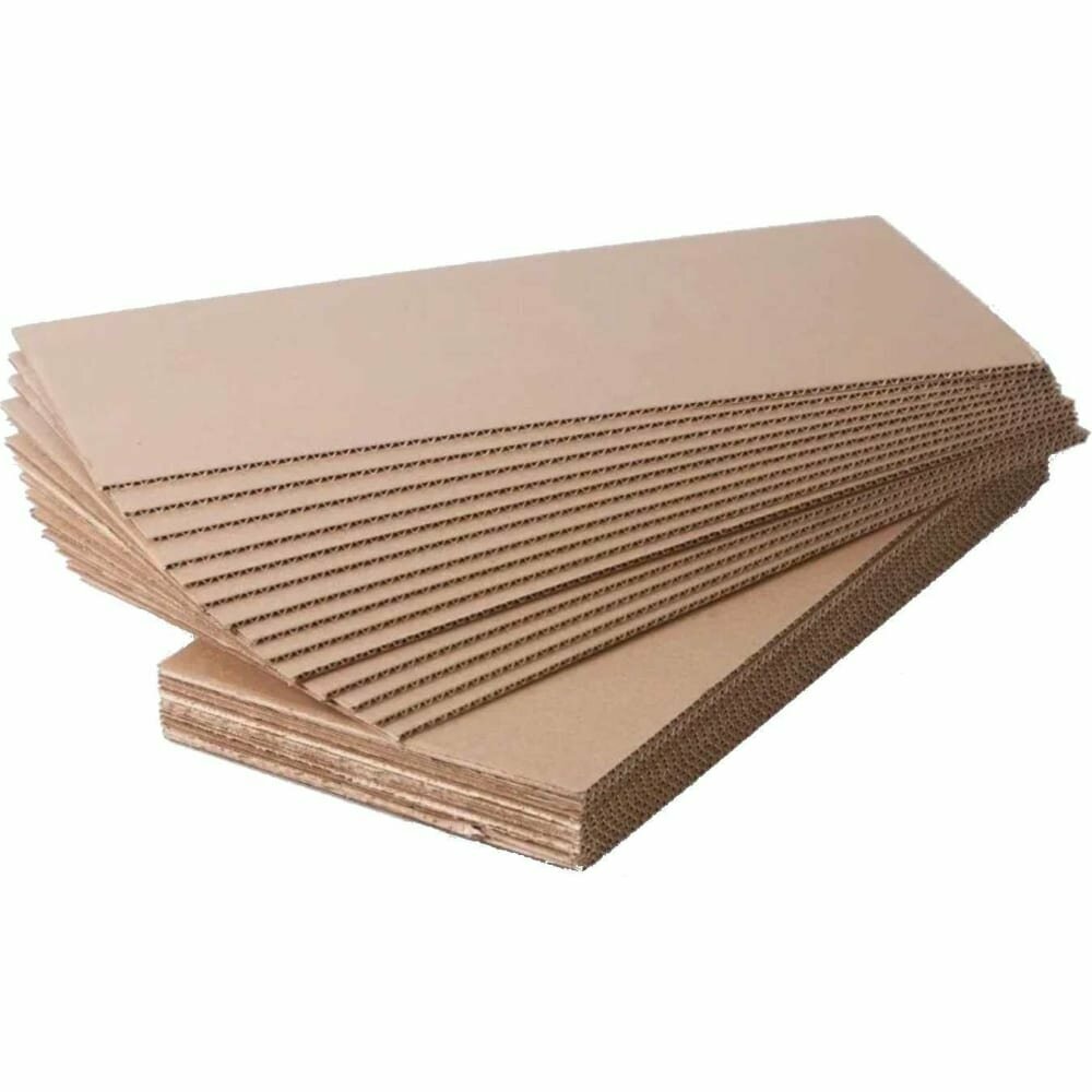 Гофрокартон ООО масса-картон 33 Т21В бурый, 1000x2000 мм, 10 шт. 1000200010