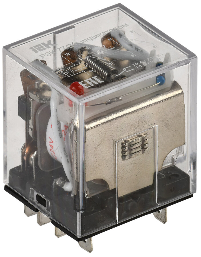 Реле промежуточное ONI РЭК77-3, 24 В, DC, 3пк, 10A, c индикацией