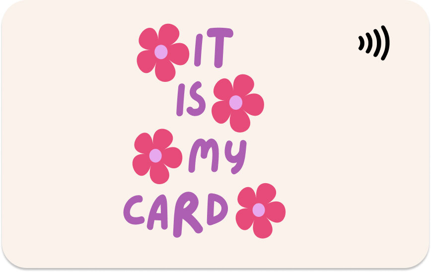 NFC-визитка "It is my card/purple" от DTechs