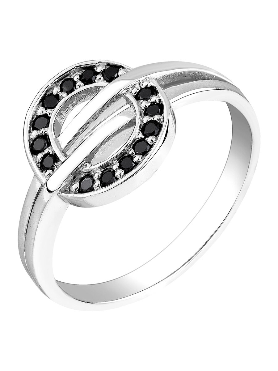 Кольцо, белое, красное золото, 585 проба, родирование, бриллиант