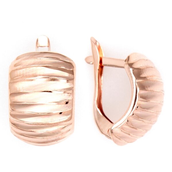 Серьги, красное золото, 585 проба