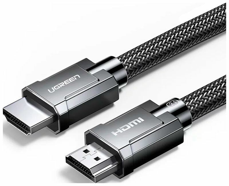 Кабель Ugreen HDMI - HDMI 2.1 / 8K60Гц / 4К120Гц / 30 AWG / цинковый сплав и нейлоновая оплетка, 1.5 м (70320)