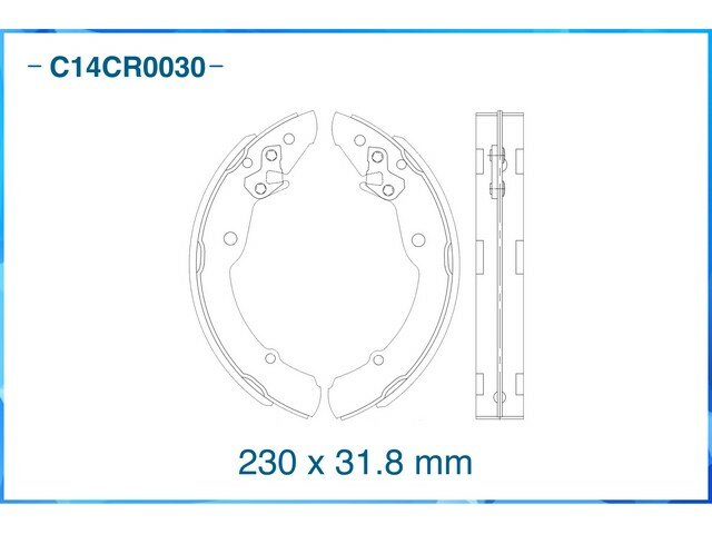 Колодки тормозные дисковые CWORKS арт. c14cr0030