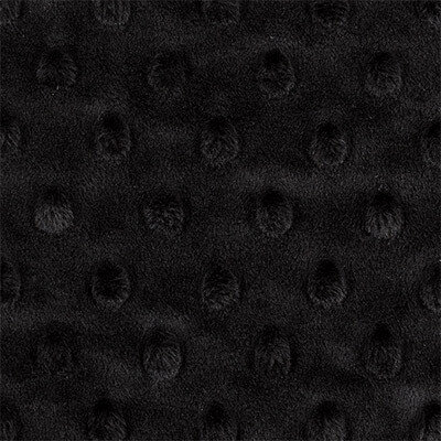Ткань для игрушек, плюш "PEPPY" PEVD, 48x48см, 309г/кв. м, 100% полиэстер 02 черный
