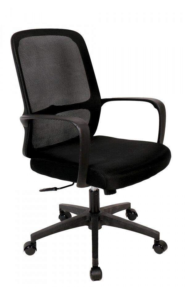 Кресло оператора Everprof Bamboo офисное, обивка: сетка/текстиль, цвет: черный